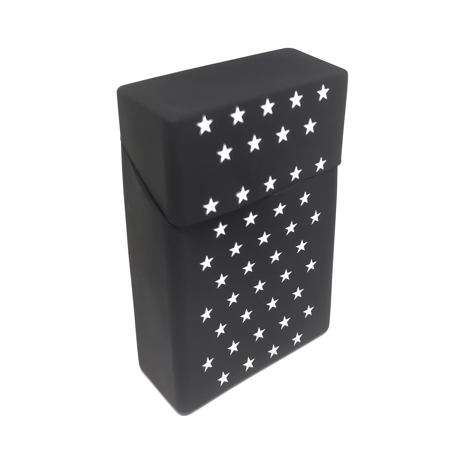 Premium White Stars Black Silicone Cigarette Case Pack Cover - King ...